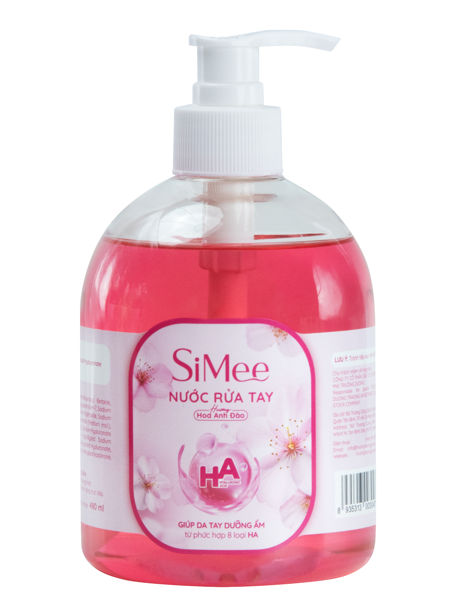 Nước rửa tay SiMee - Hương anh đào 480ml - EDME HOUSE
